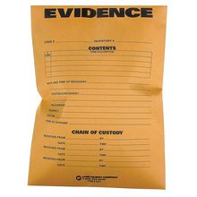 Chain of Custody Evidence Envelope, Pack of 100 | Carolina Biological ...