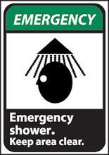 Emergency Shower Safety Sign | Carolina Biological Supply
