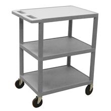 Economy 3-Shelf Lab Cart, Gray | Carolina Biological Supply