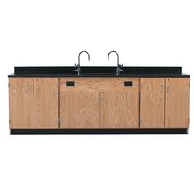 Wall Service Bench with 4 Doors | Carolina Biological Supply
