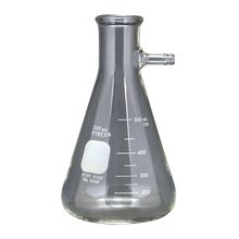 Pyrex® Glass Filtering Flask, Heavy-Walled, with Side Tubulation, 500 ...