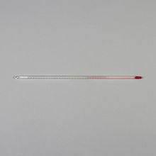 Red Spirit-Filled Partial Immersion 12" Thermometer (-20 to 150 C; 0 to ...