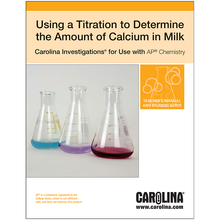 Using a Titration to Determine the Amount of Calcium in Milk Digital ...
