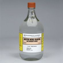 Acetic Acid, 17.4 M (100% v/v), Glacial, ACS Grade, Glass Bottle, 2.5 L ...