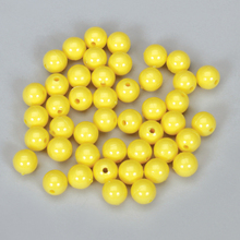Bead, Styrene, Yellow, 8 mm, Pack of 50 | Carolina Biological Supply