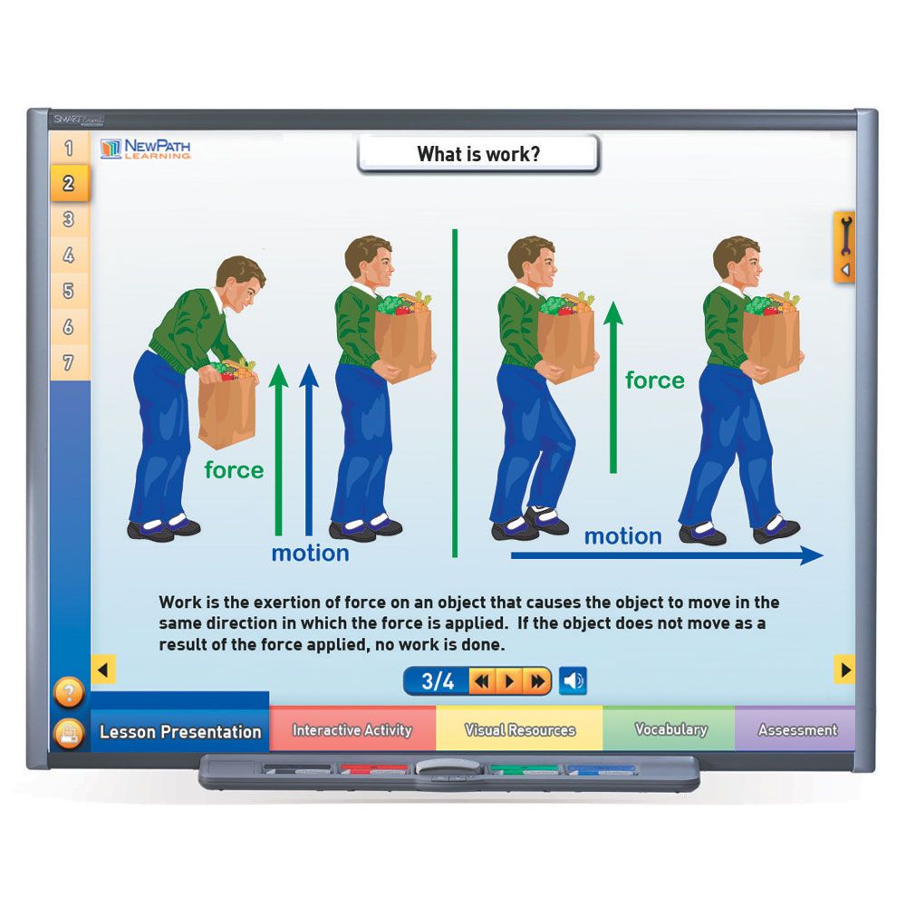 Physical Science Multimedia Lessons for Interactive Whiteboards: Work ...