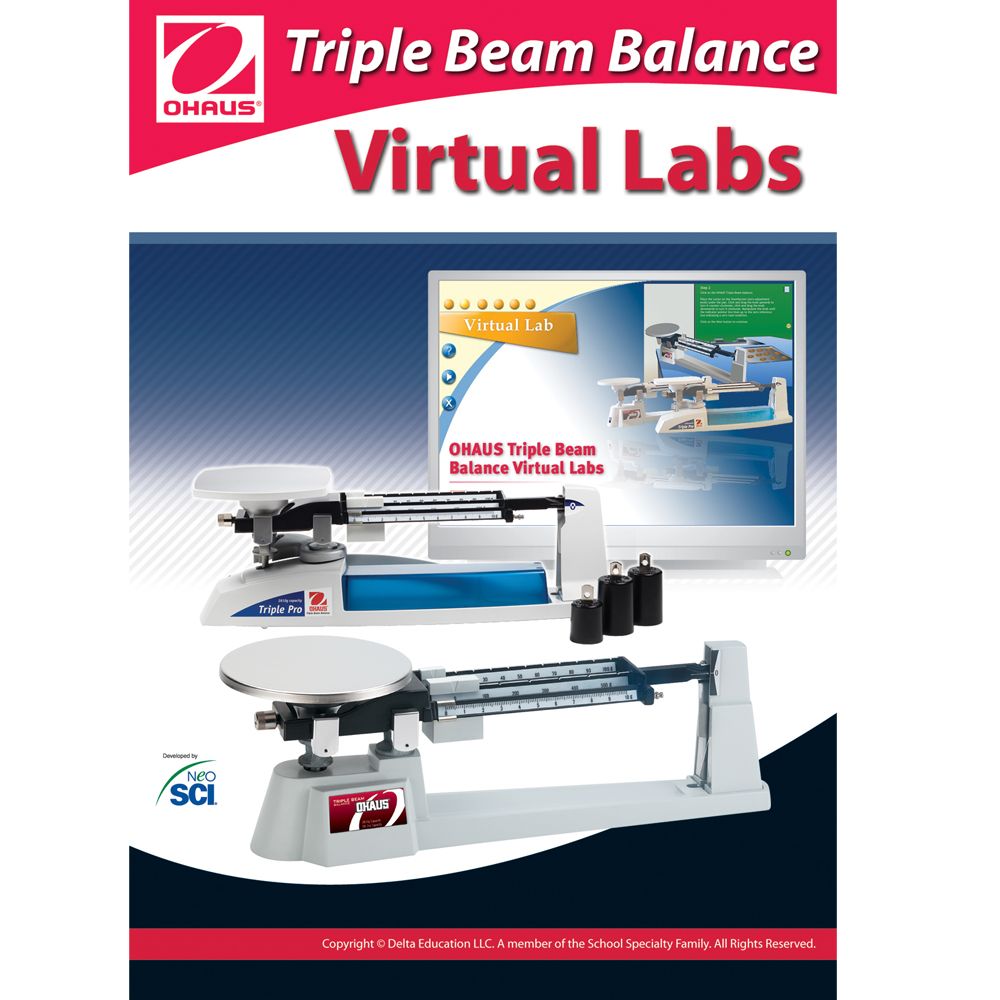 OHAUS Triple Beam Balance Virtual Lab Software | Carolina Biological Supply