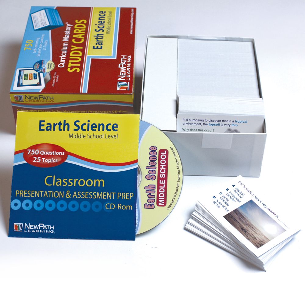 Earth Science Study Cards and Interactive CD-ROM Set | Carolina ...