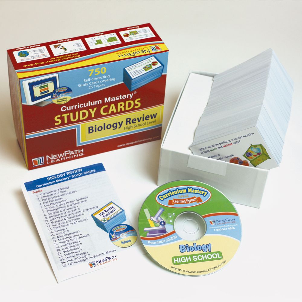Biology Study Cards and Interactive CD-ROM Set | Carolina.com