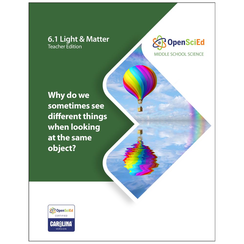 OpenSciEd: 6.1 Light and Matter 1-Class Unit Kit | Carolina.com