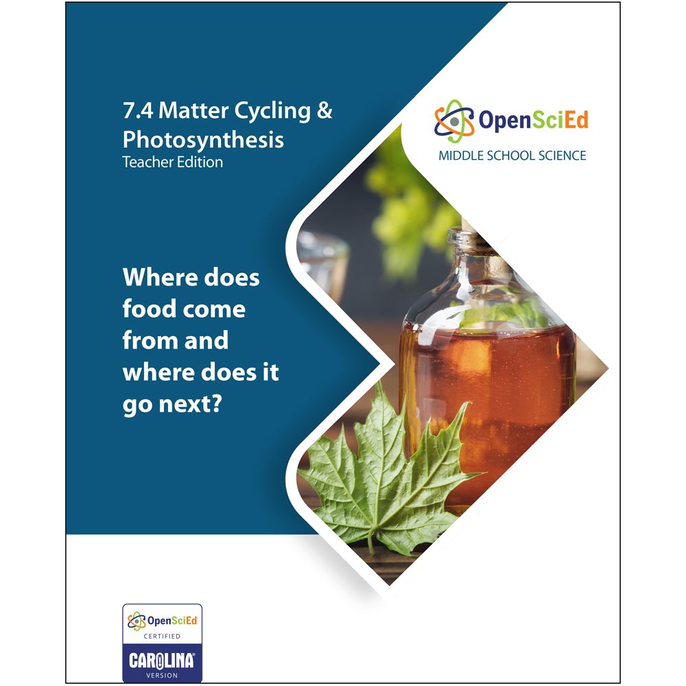 OpenSciEd: 7.4 Matter Cycling and Photosynthesis 1-Class Unit Kit ...