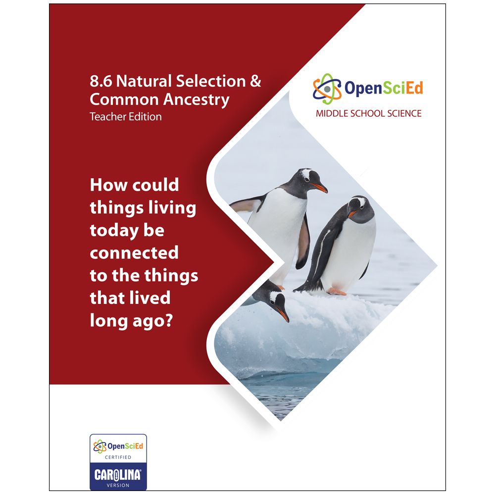 OpenSciEd: 8.6 Natural Selection and Common Ancestry 5-Class Unit Kit ...