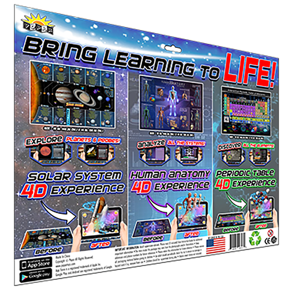 Assorted Science 4-D Smart Mats, Set of 3 | Carolina Biological Supply