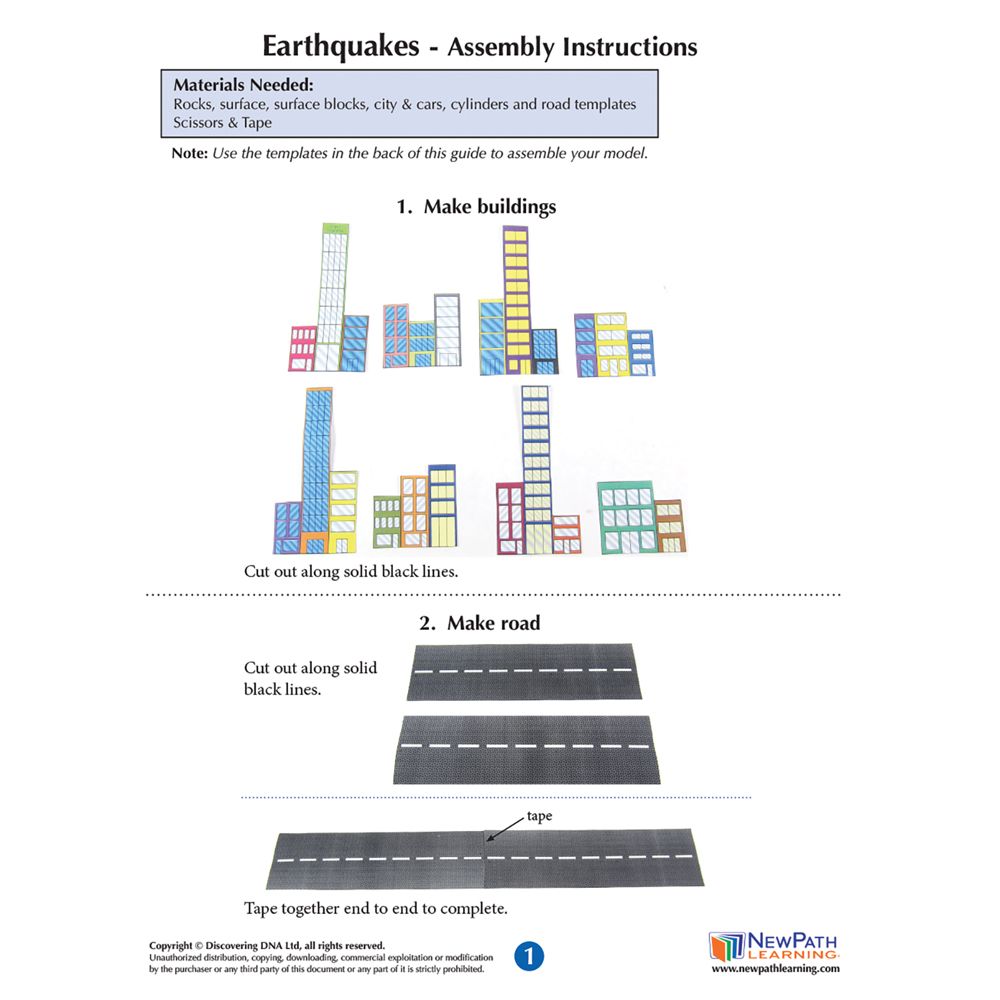 Origami Organelles™ 3-D Paper Model Kit: Earthquakes | Carolina ...
