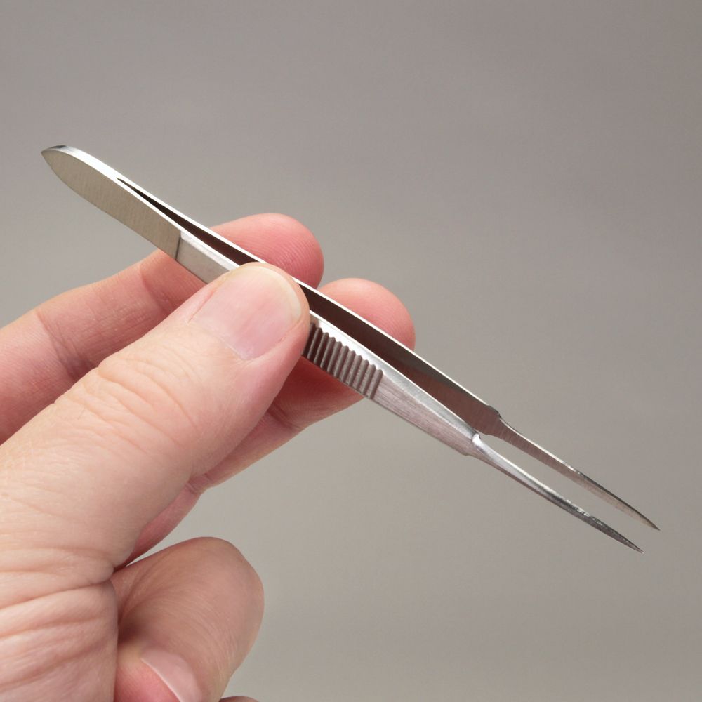 Microdissection Forceps, Stainless Steel, Ribbed Handle, Extra-Fine ...