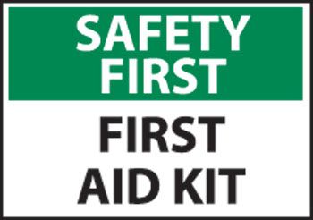 First Aid Kit Safety Sign | Carolina Biological Supply