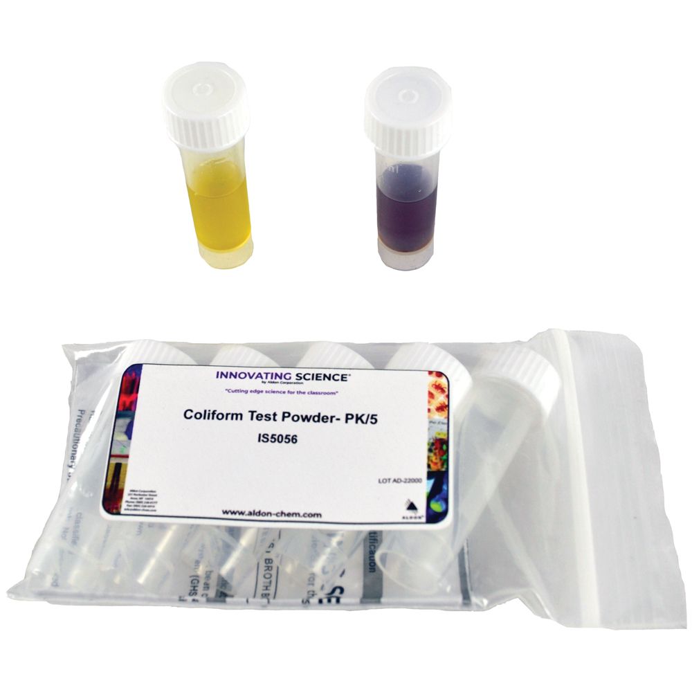 Coliform Powder Test Kit, Pack of 5 | Carolina Biological Supply