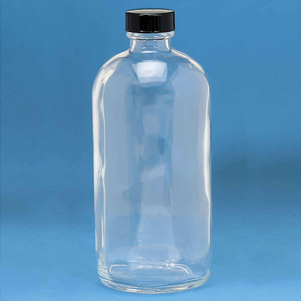 Wheaton Redi-Pak Clear Boston Rounds with Caps, 32 oz (1000 mL), Case ...
