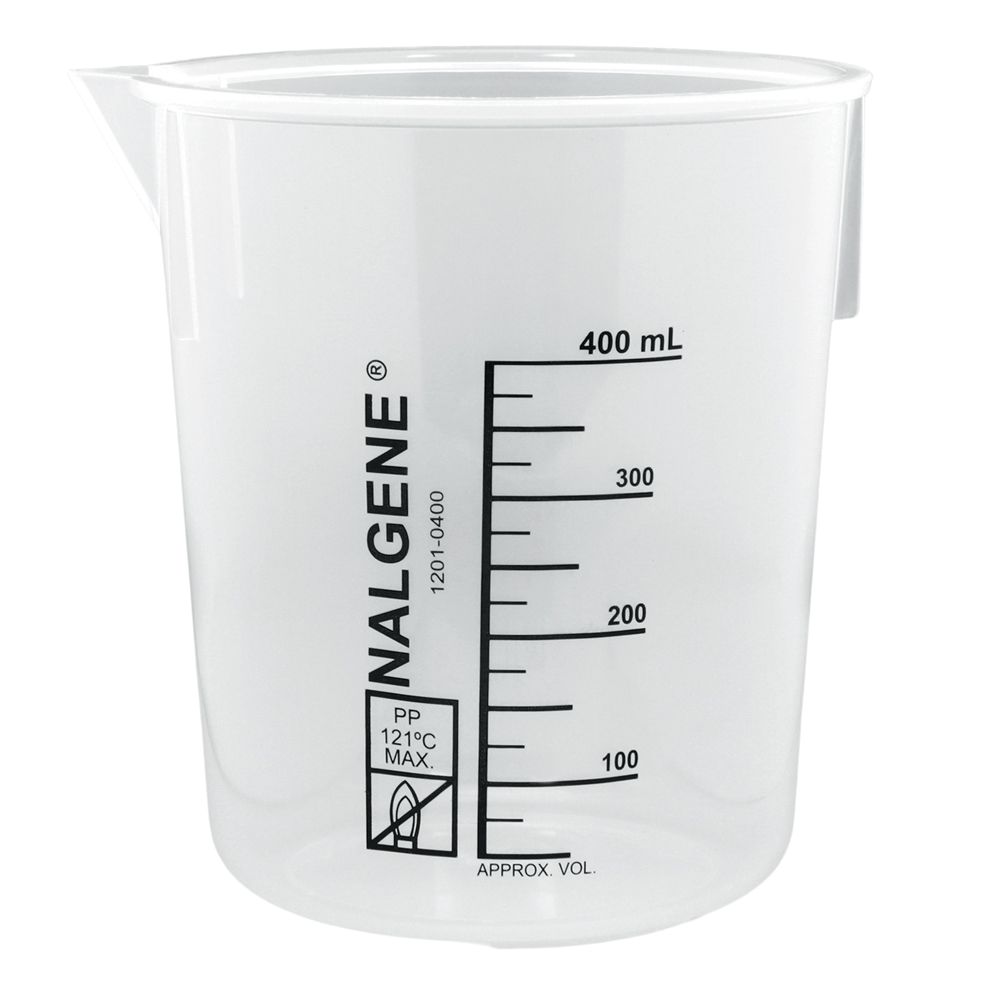 Nalgene Griffin Beaker, Low Form, Polypropylene, 400 mL | Carolina Biological Supply