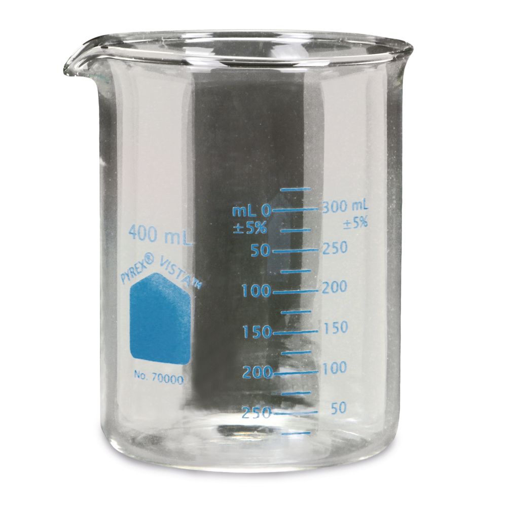 Pyrex® Vista™ Beaker, 400 mL, Pack of 12 | Carolina Biological Supply