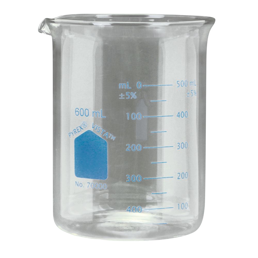 Pyrex® Vista™ Beaker, 600 mL, Pack of 6 | Carolina.com