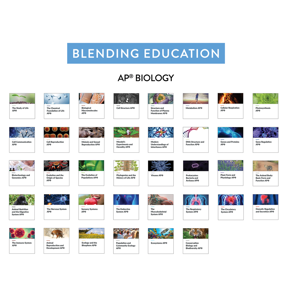 Blending Education's AP® Biology Digital Resources, 120-Seat License ...