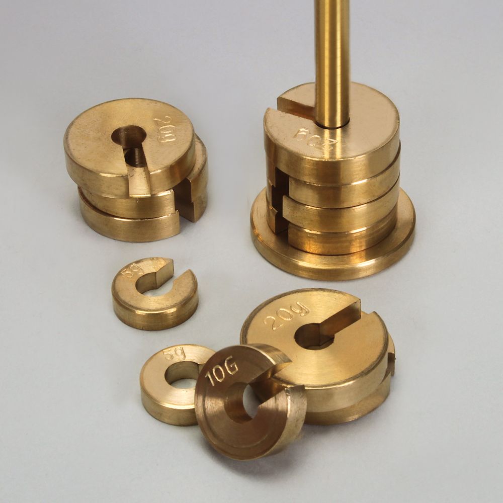 Eisco® Brass Slotted Mass Set | Carolina Biological Supply