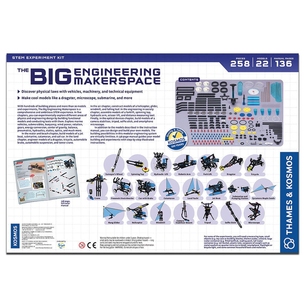 Thames & Kosmos®: Big Engineering Makerspace Kit | Carolina Biological Supply