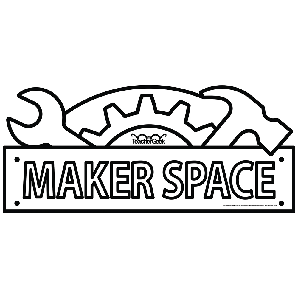 TeacherGeek® Maker Cart 2.0 with Makerspace Sign, Blueberry | Carolina ...