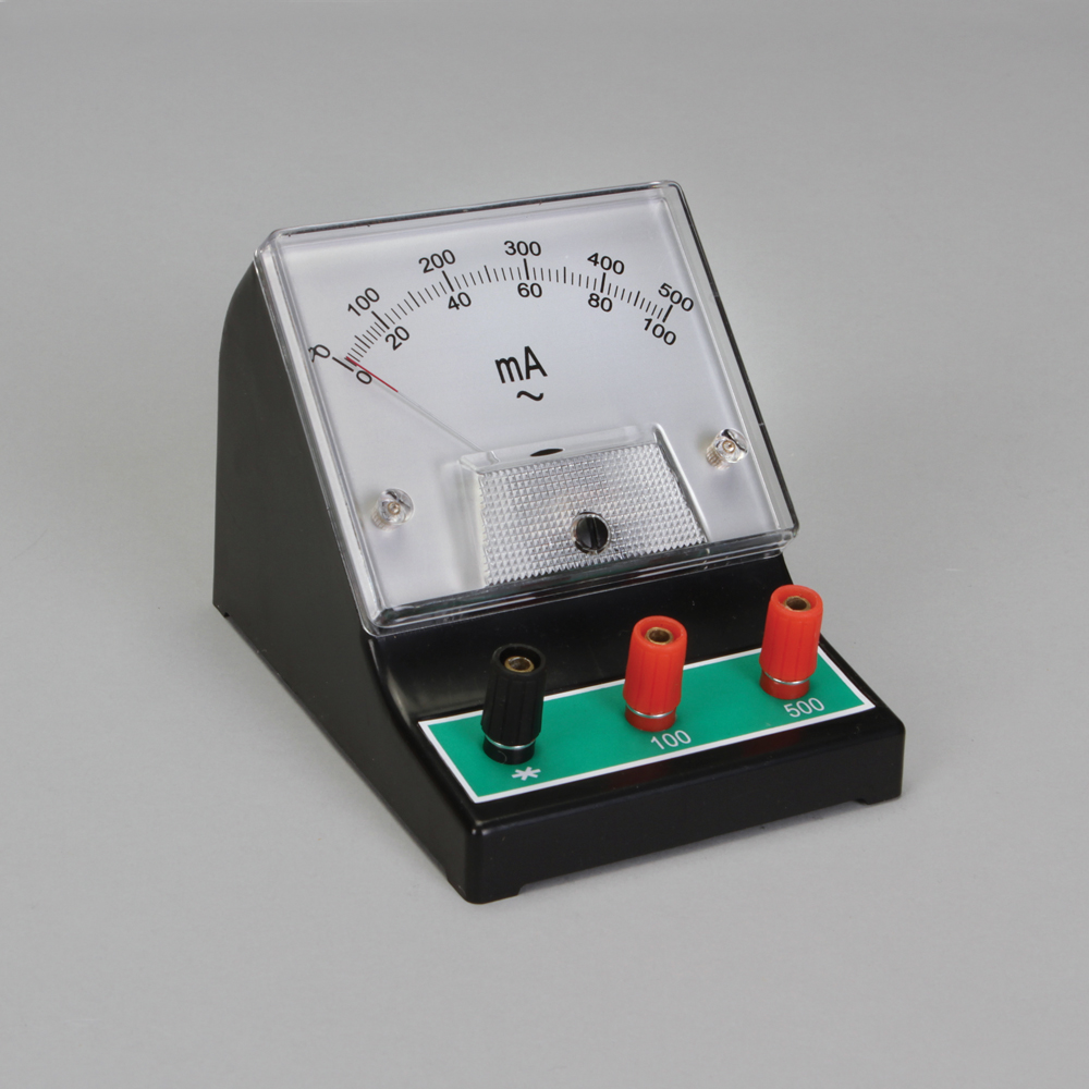 AC Ammeter, Dual Range, 0-100 mA/0-500 mA | Carolina Biological Supply