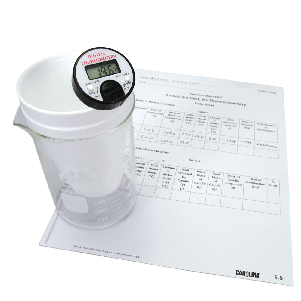 Energy in Chemical Reactions Kit Voucher | Carolina Biological Supply