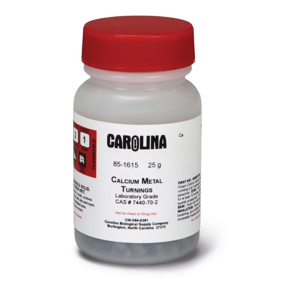 Calcium, Turnings, Laboratory Grade, 25 g | Carolina Biological Supply