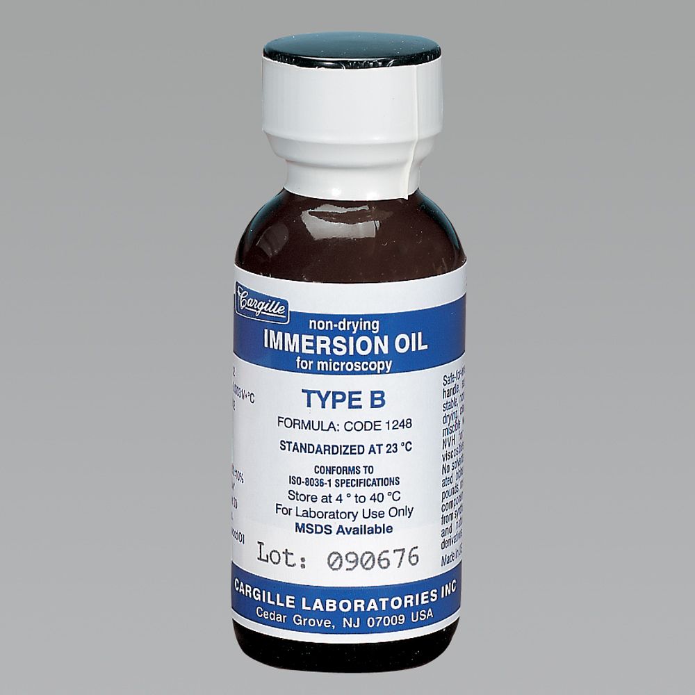 Cargille Immersion Oil B, Laboratory Grade, 1 oz | Carolina Biological ...