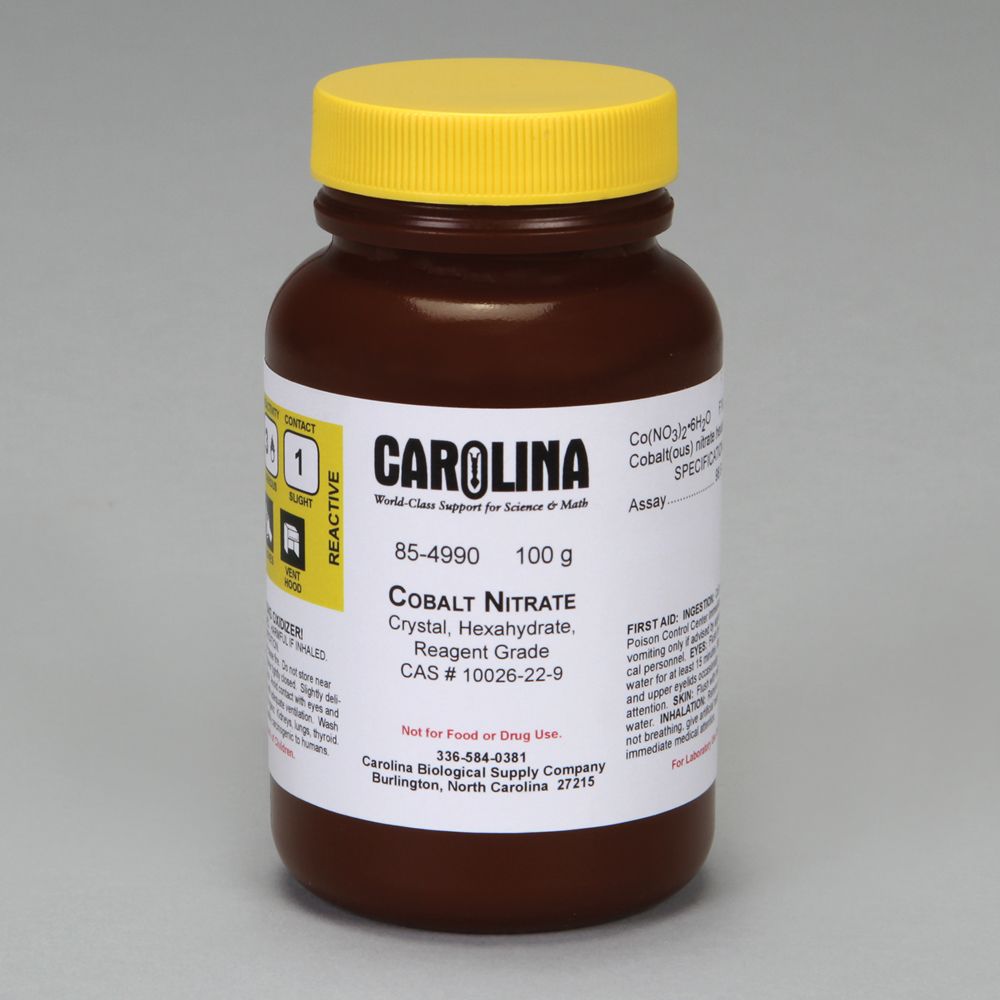 Cobalt Nitrate, Hexahydrate | Carolina Biological Supply