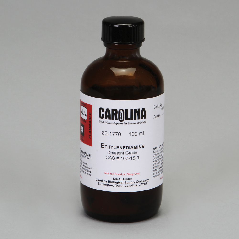 Ethylenediamine, Reagent Grade, 100 mL | Carolina Biological Supply