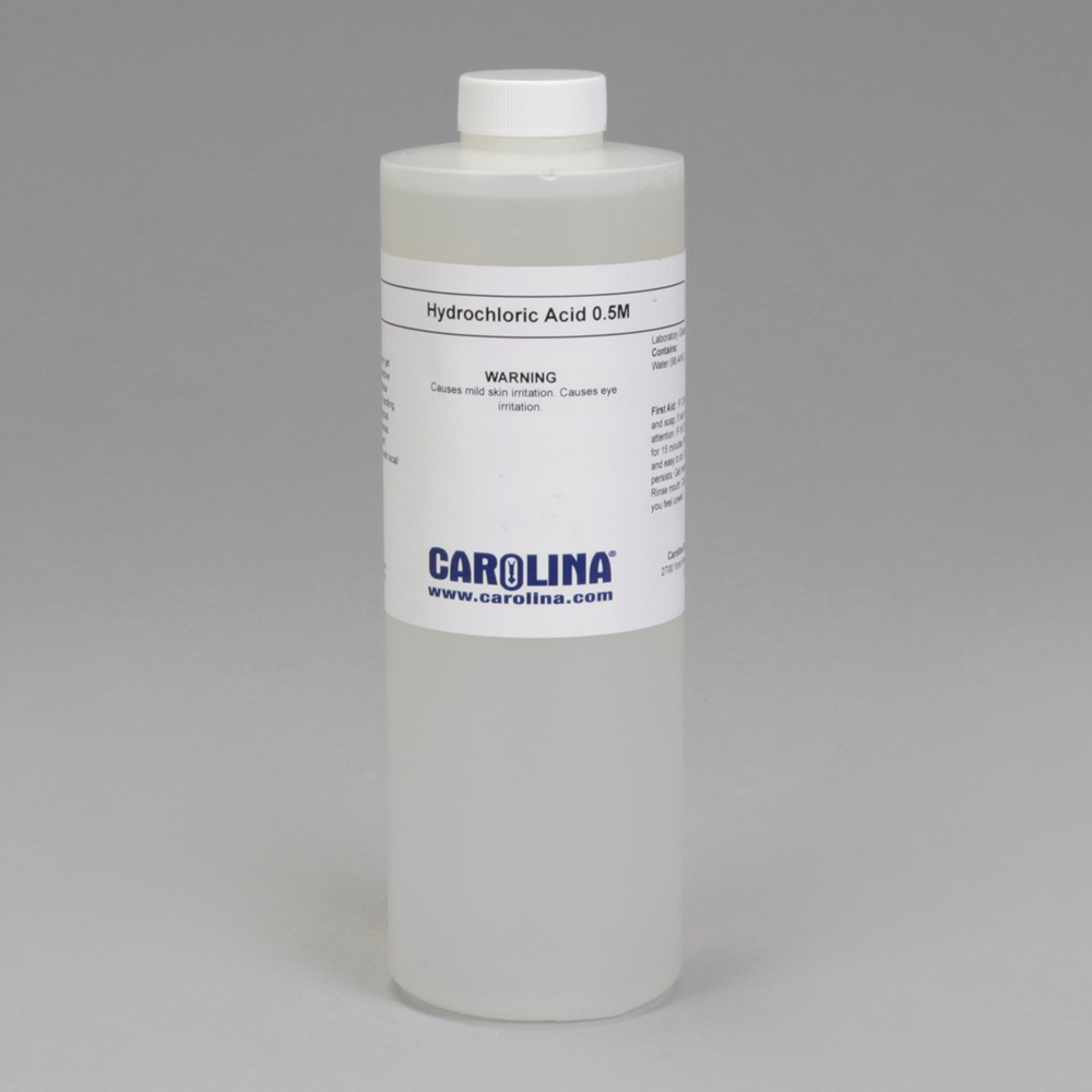Hydrochloric Acid, 0.5 M, Laboratory Grade, 500 mL | Carolina ...
