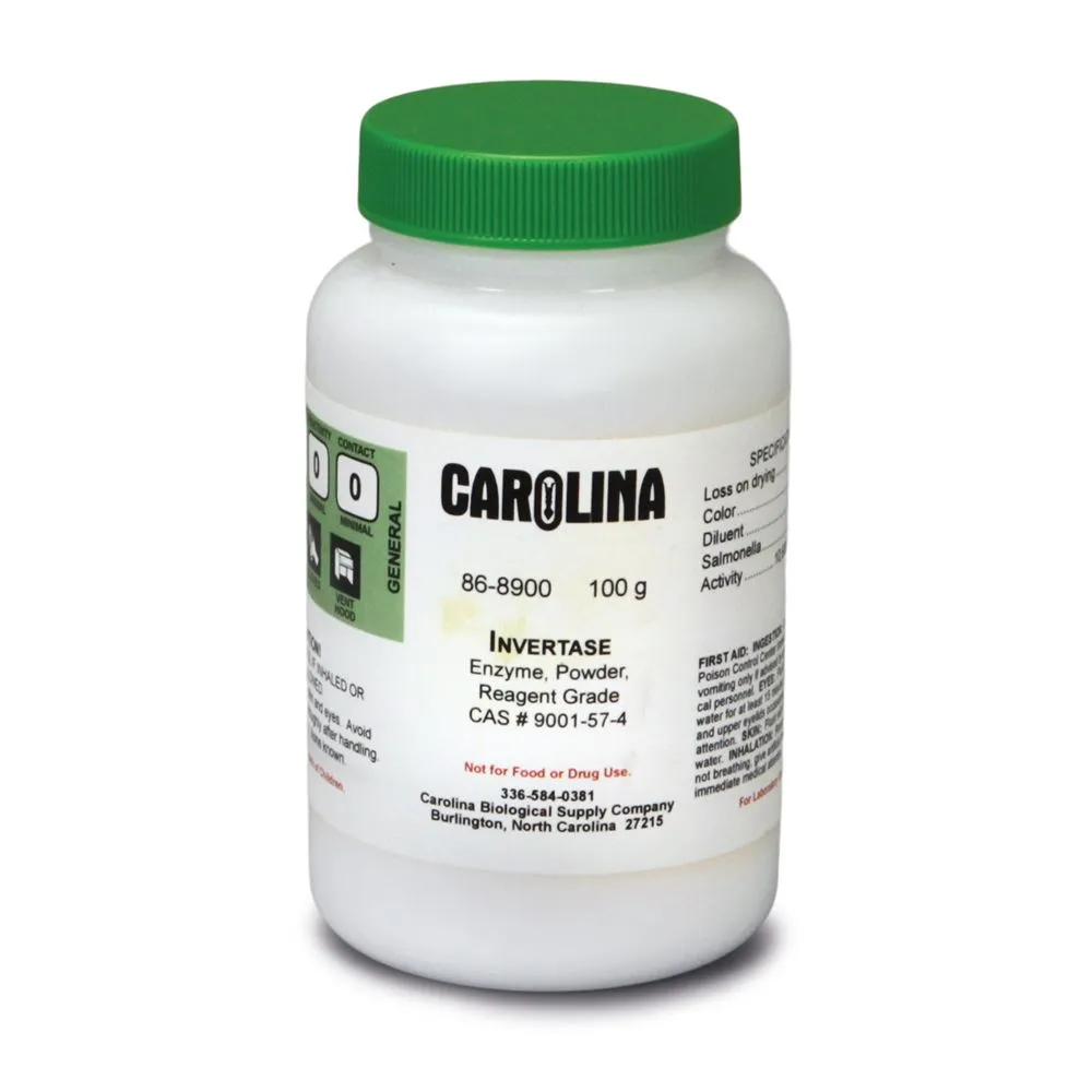 Invertase, Powder, Reagent Grade, 100 g | Carolina Biological Supply