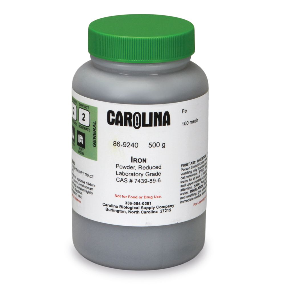 Iron, Reduced Powder, Laboratory Grade, 500 g | Carolina Biological Supply