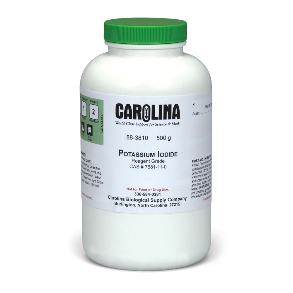 Potassium Iodide, Reagent Grade, 500 g | Carolina Biological Supply