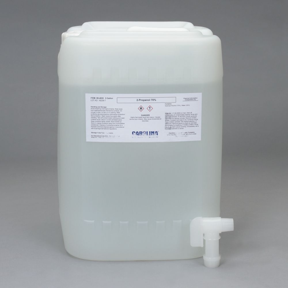 2-Propanol, 70%, Laboratory Grade, 19 L | Carolina Biological Supply