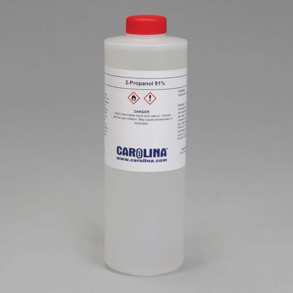 2-Propanol, 91%, Laboratory Grade, 500 mL | Carolina Biological Supply
