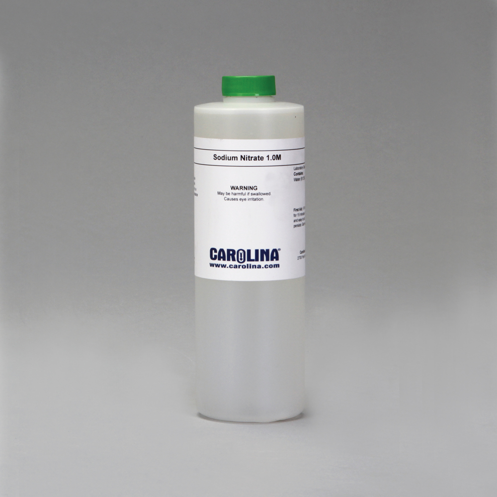 Sodium Nitrate, 1.0 M Aqueous, Laboratory Grade, 500 mL | Carolina.com