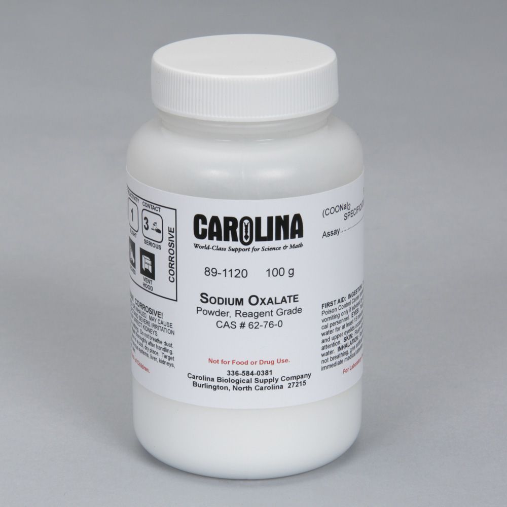 Sodium Oxalate, Powder, Reagent Grade, 100 g | Carolina Biological Supply