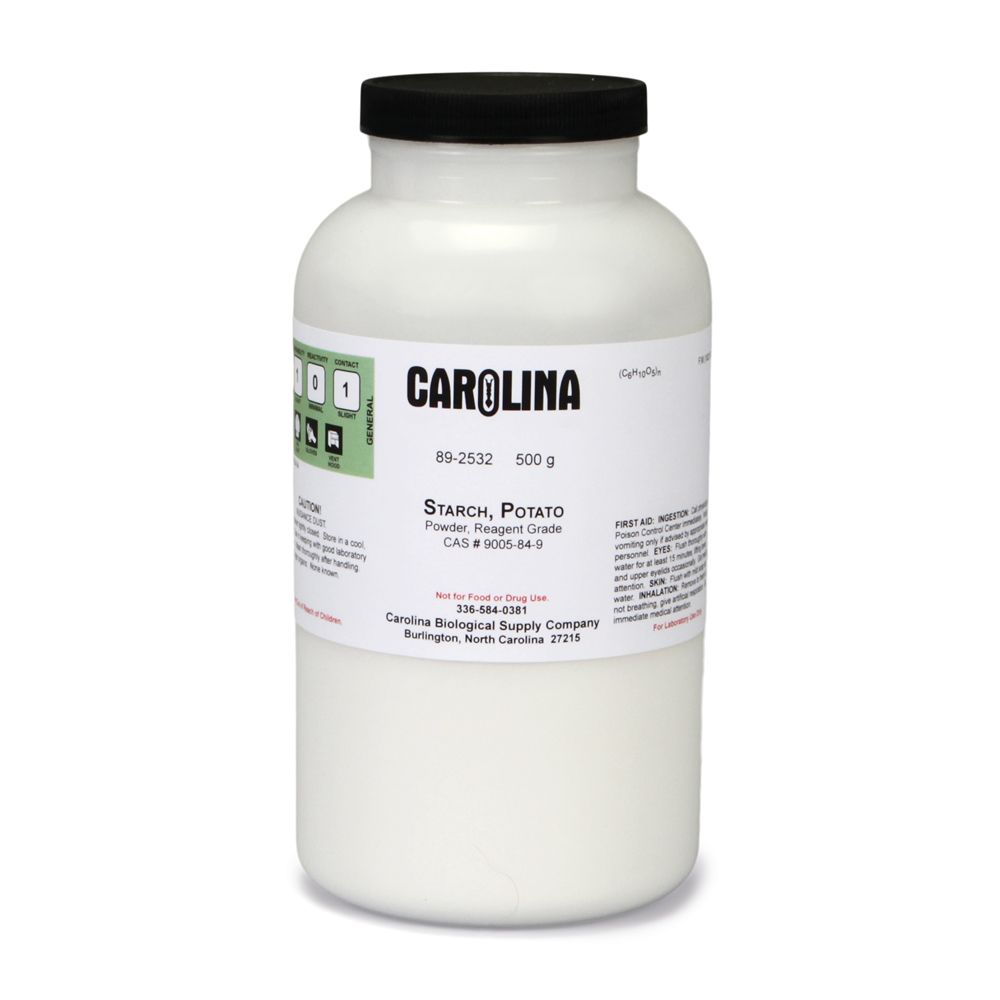 Starch, Soluble Potato, Reagent Grade, 500 g | Carolina Biological Supply