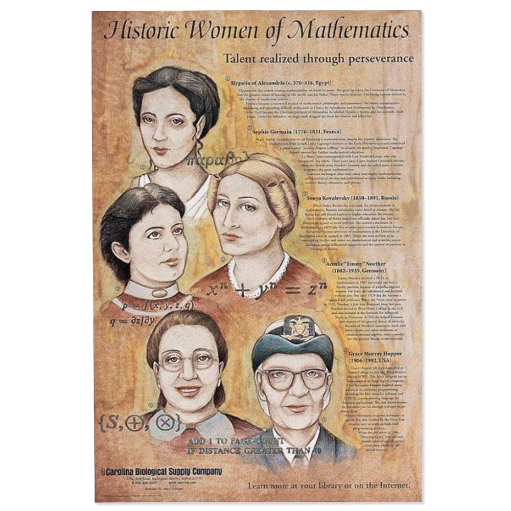 Historic Women of Mathematics Poster | Carolina Biological Supply