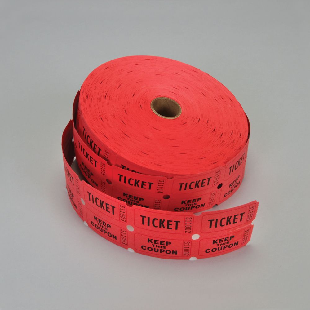 Raffle Ticket, Roll of 2,000 | Carolina.com