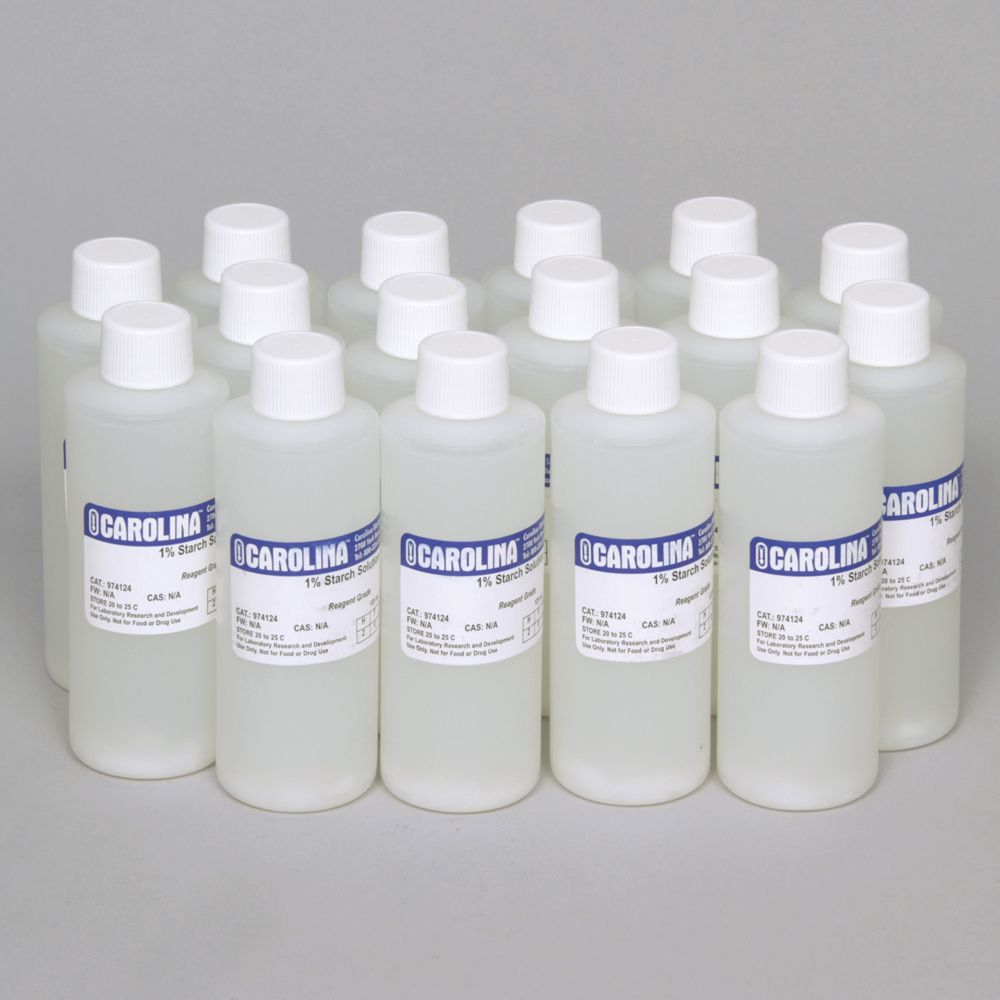 Starch Solution, 125-mL Bottle, Pack of 16 | Carolina Biological Supply