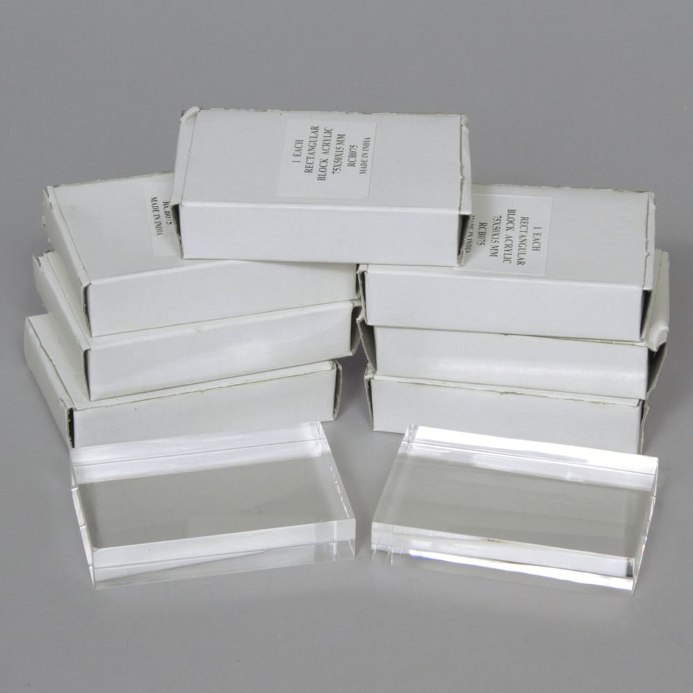 Prism, Rectangular, Block, 75 x 50 x 15 mm, Pack of 8 | Carolina ...