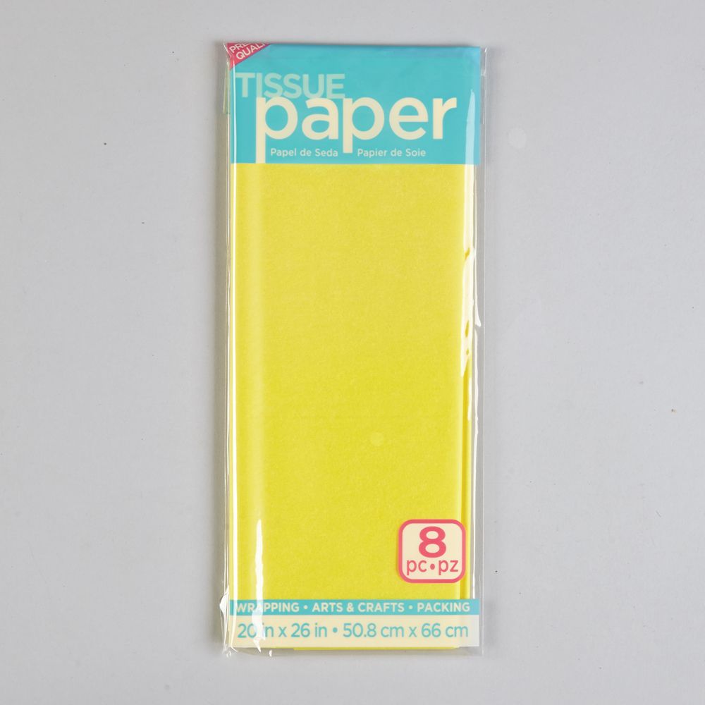 Yellow Tissue Paper, pack of 8 | Carolina.com