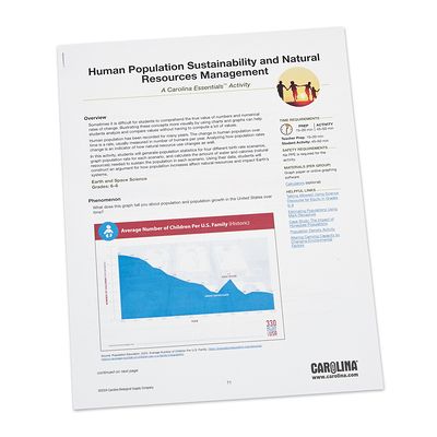 Carolina Science Essential Labs™ for Middle School: Human Population ...